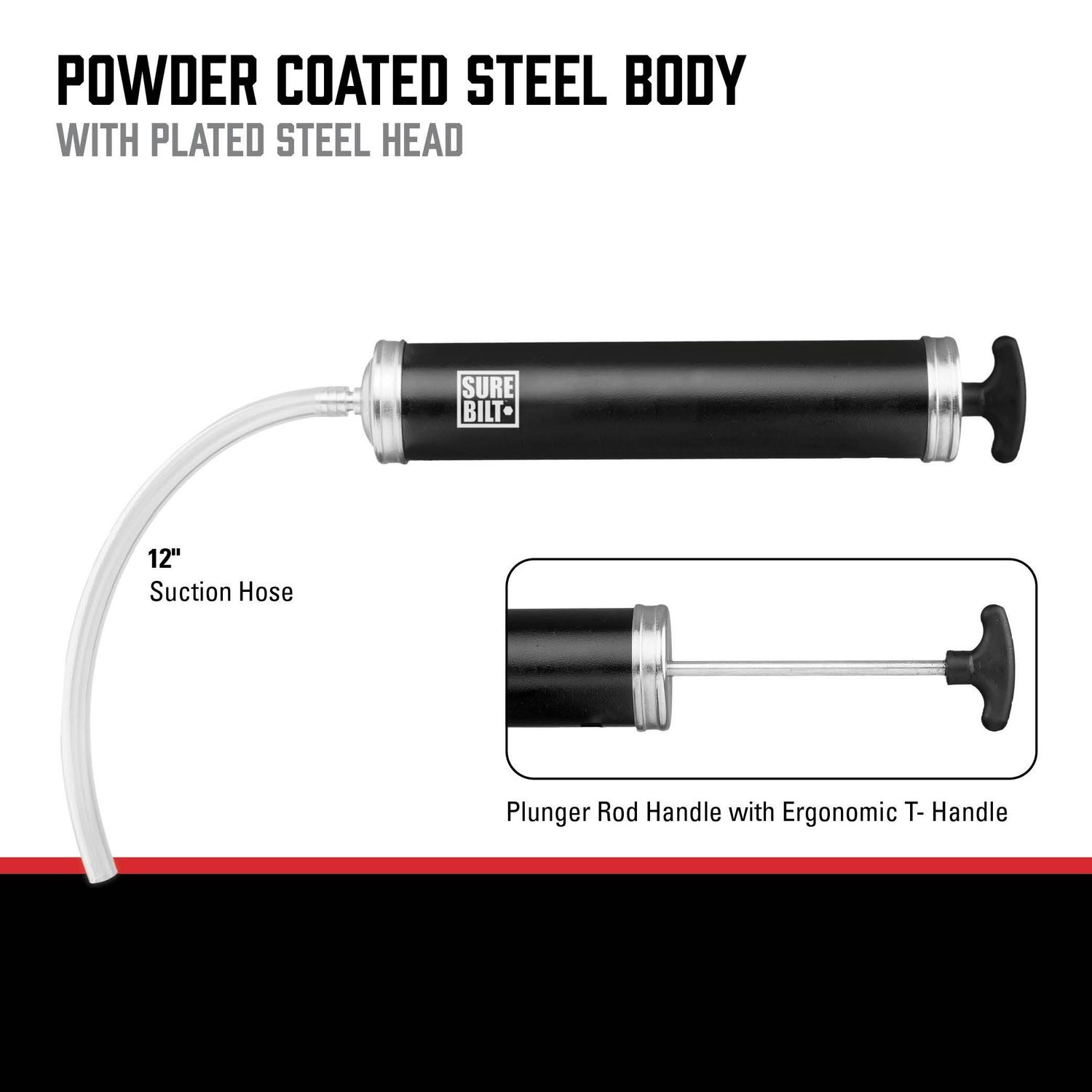 SureBilt 16oz Suction Gun with 12in Vinyl Hose