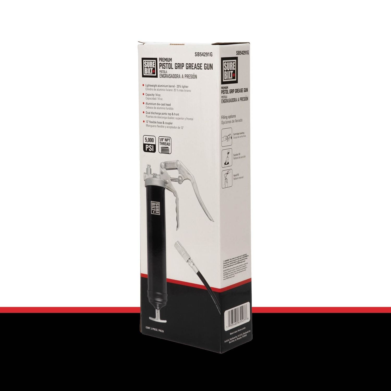 SureBilt Heavy Duty Pistol Grip Grease Gun