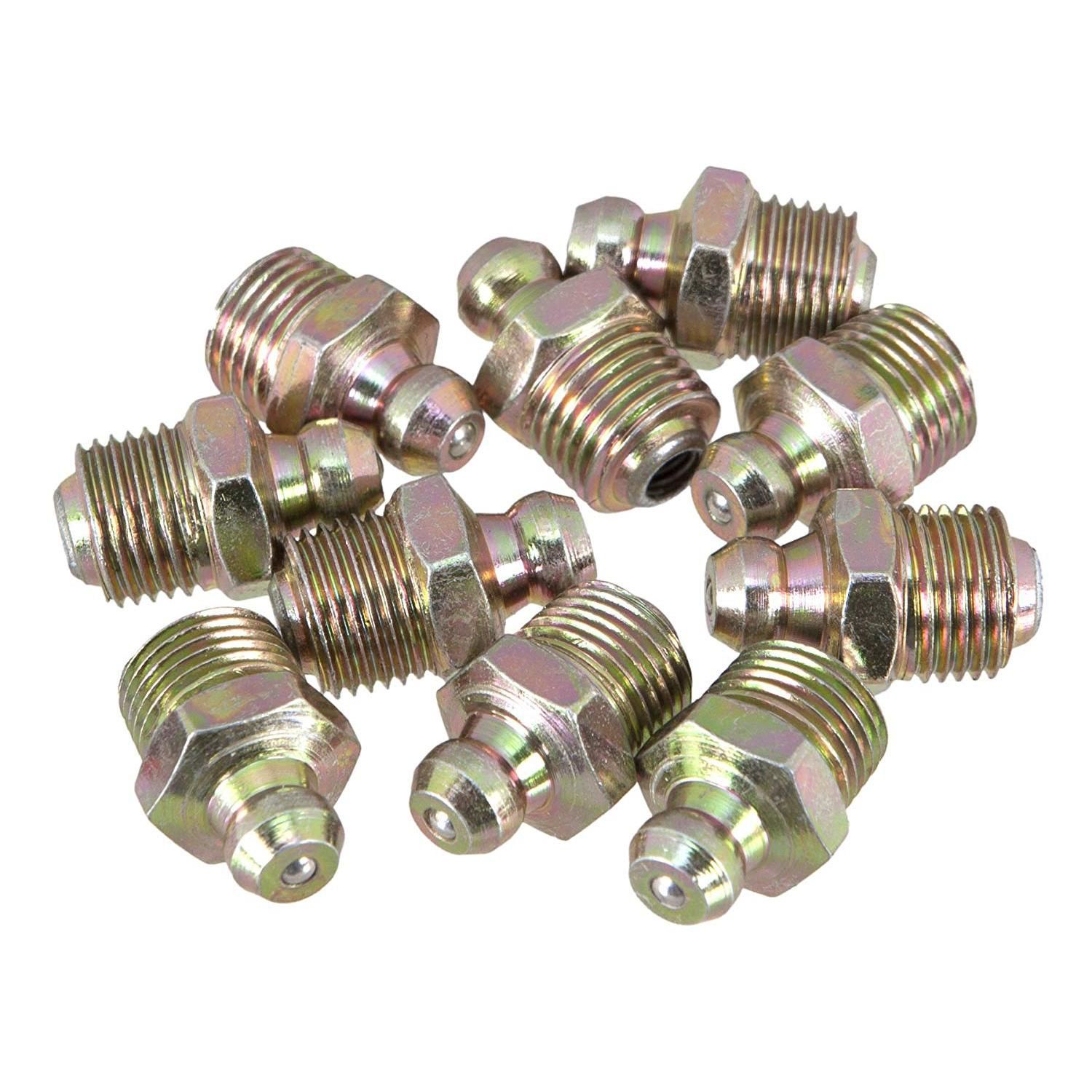Performance Tool 1 8in NPT Straight Grease Fitting 10 Pack