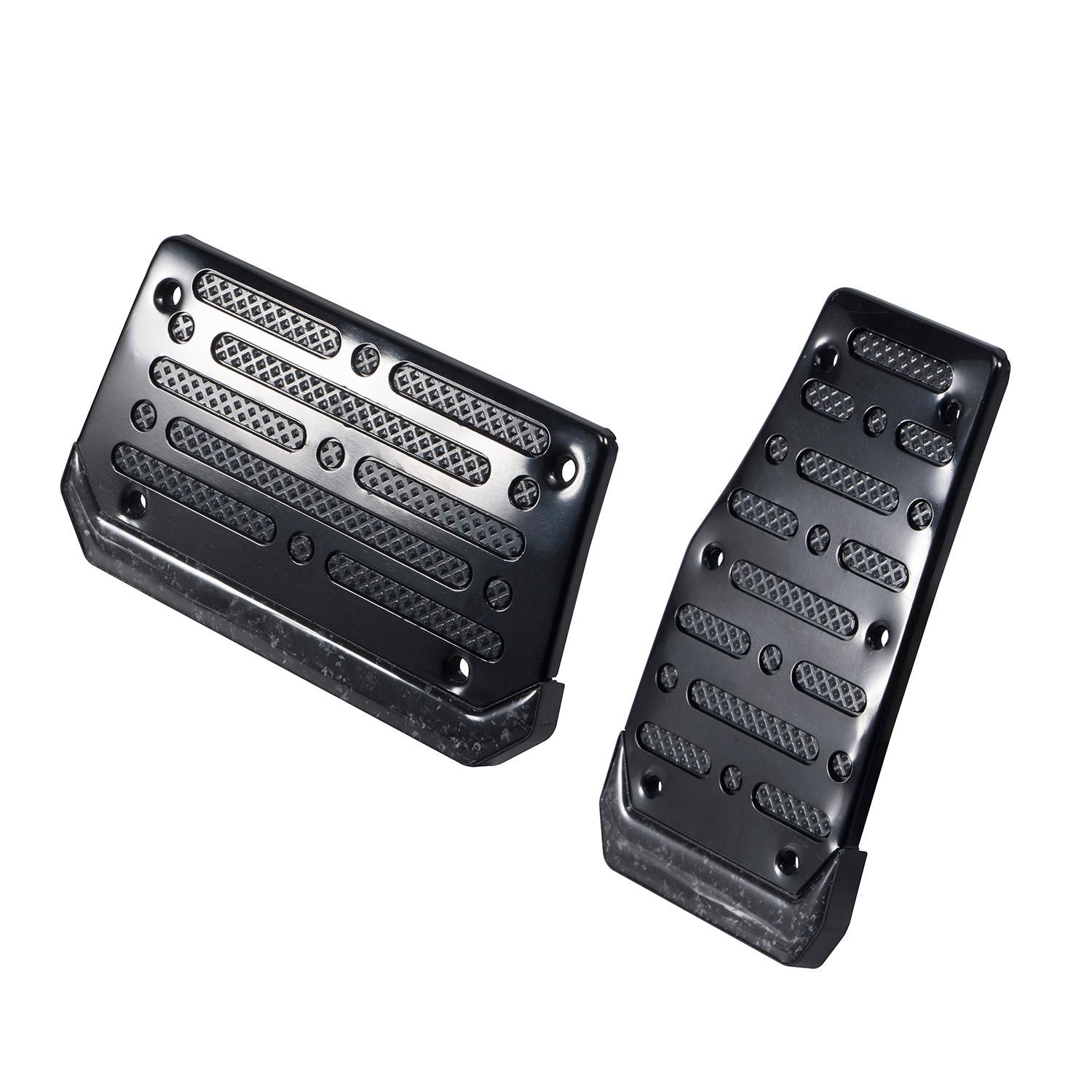 TYPE S Black Automatic Carbon Fiber Pedal Pads