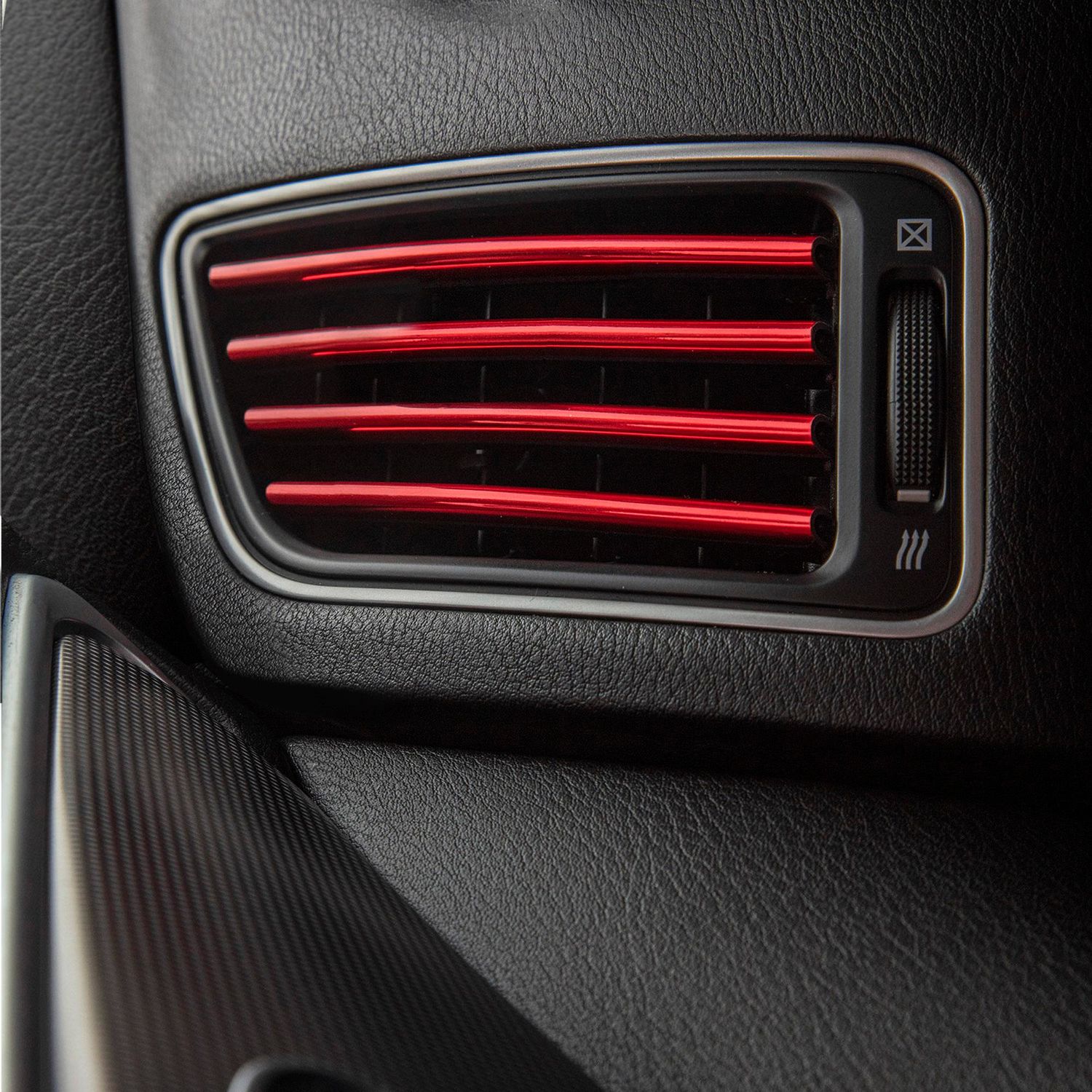 TYPE S Red Chrome Air Vent Blade Accent