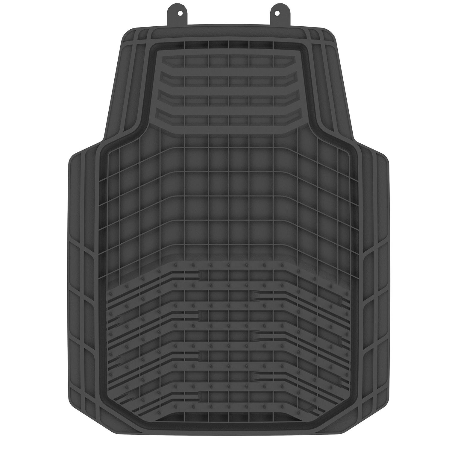 ProElite Deluxe Gray Rubber Heavy Duty Floor Mat 2 Piece
