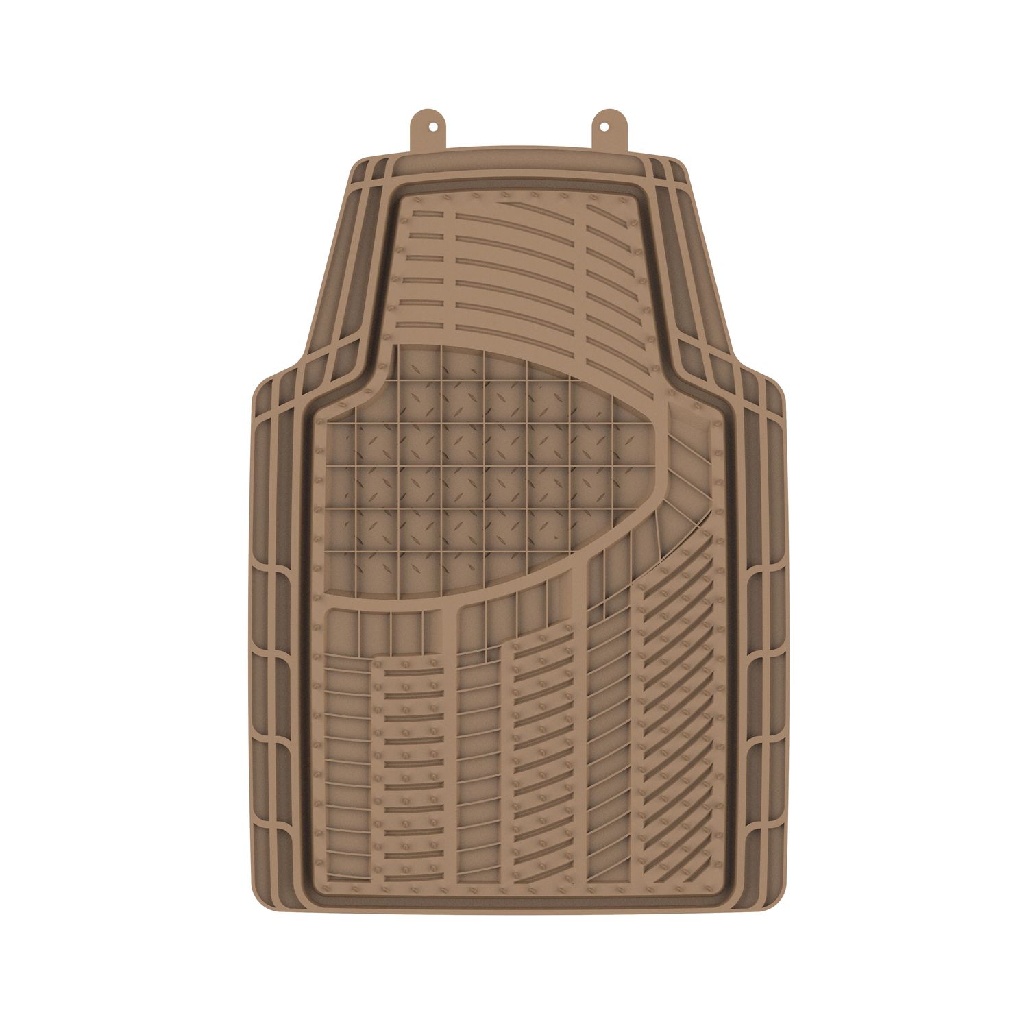 ProElite Tan Premium Rubber Floor Mat 4 Piece