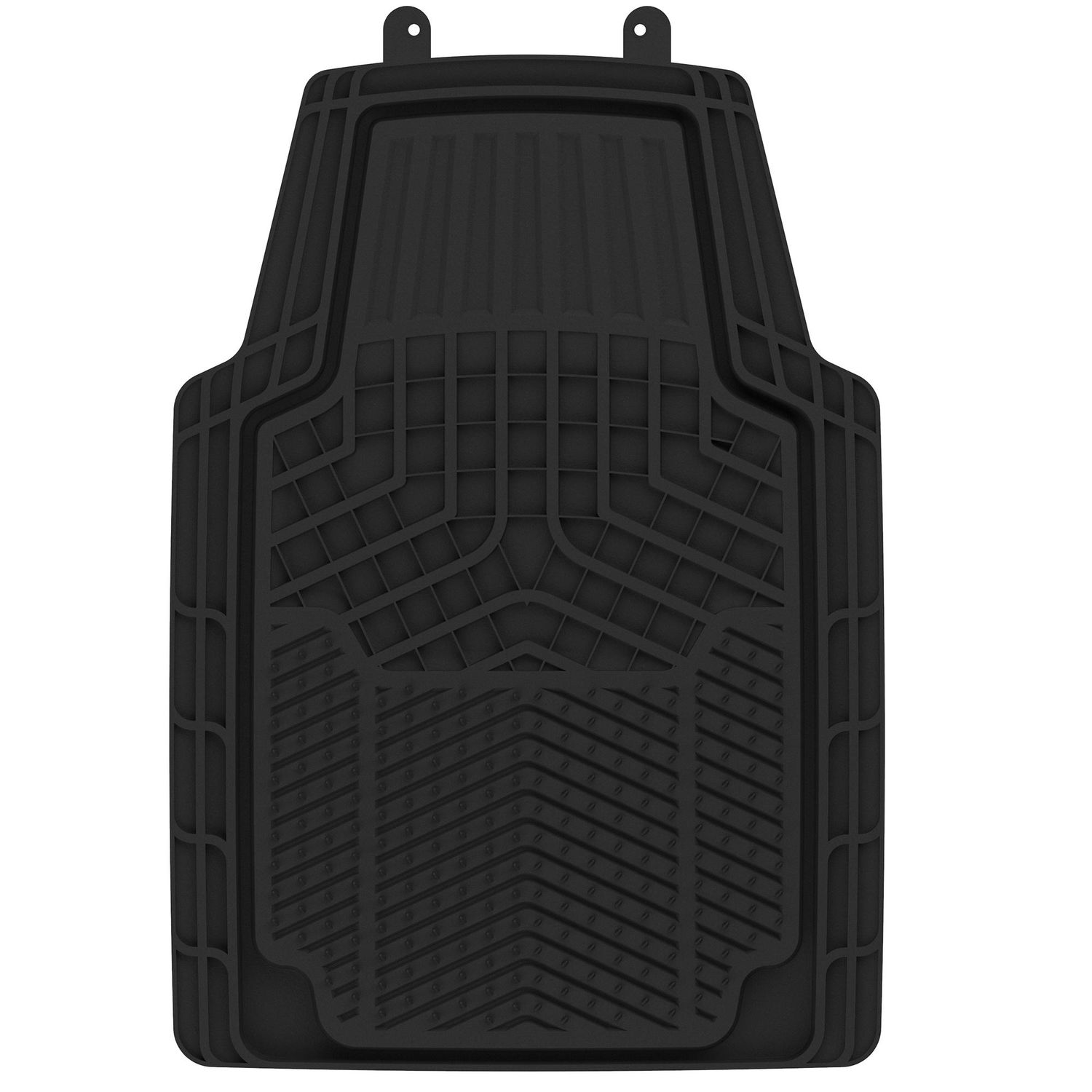 ProElite Black Rubber Floor Mat 4 Piece