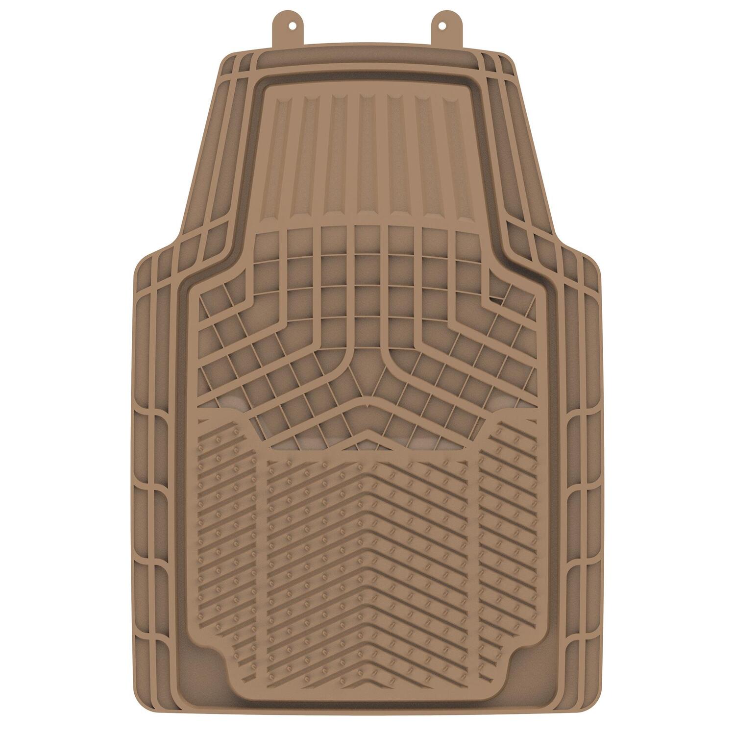 ProElite Tan Rubber Floor Mat 4 Piece