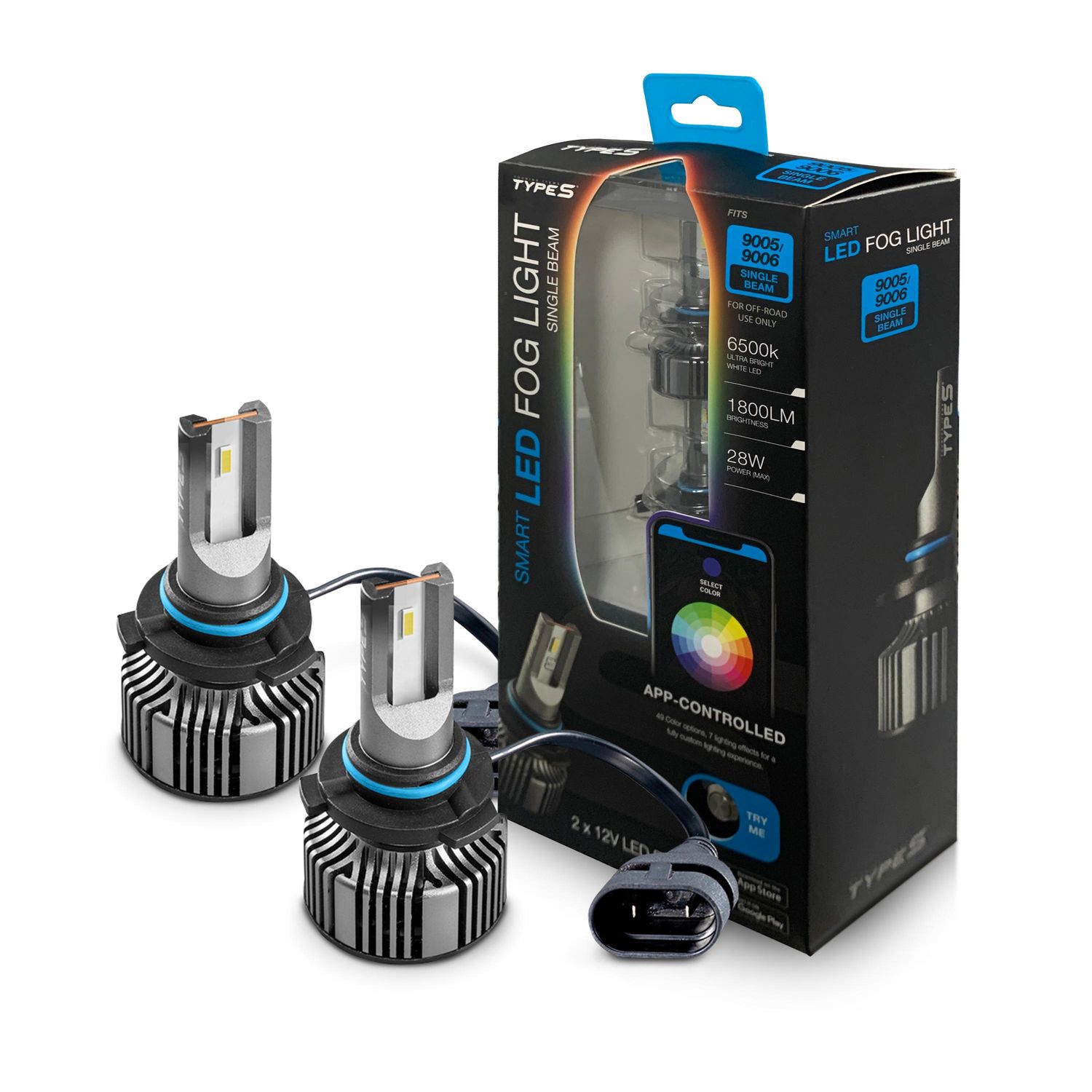 TYPE S H8, H9, H11 and H16 Smart LED Fog Light Single Beam Replacement