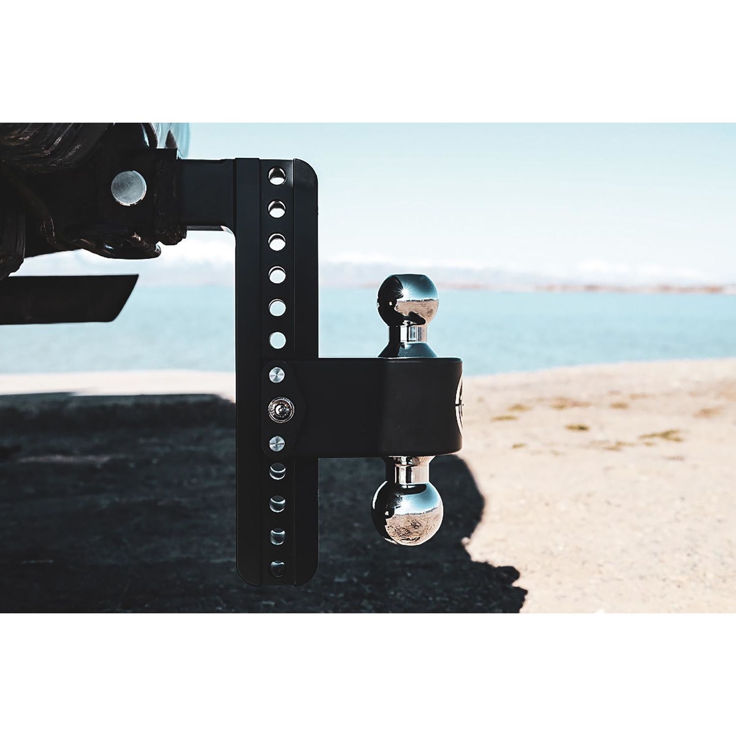 Weigh Safe 10in Drop Hitch with 2in Shank Black Turnover Ball