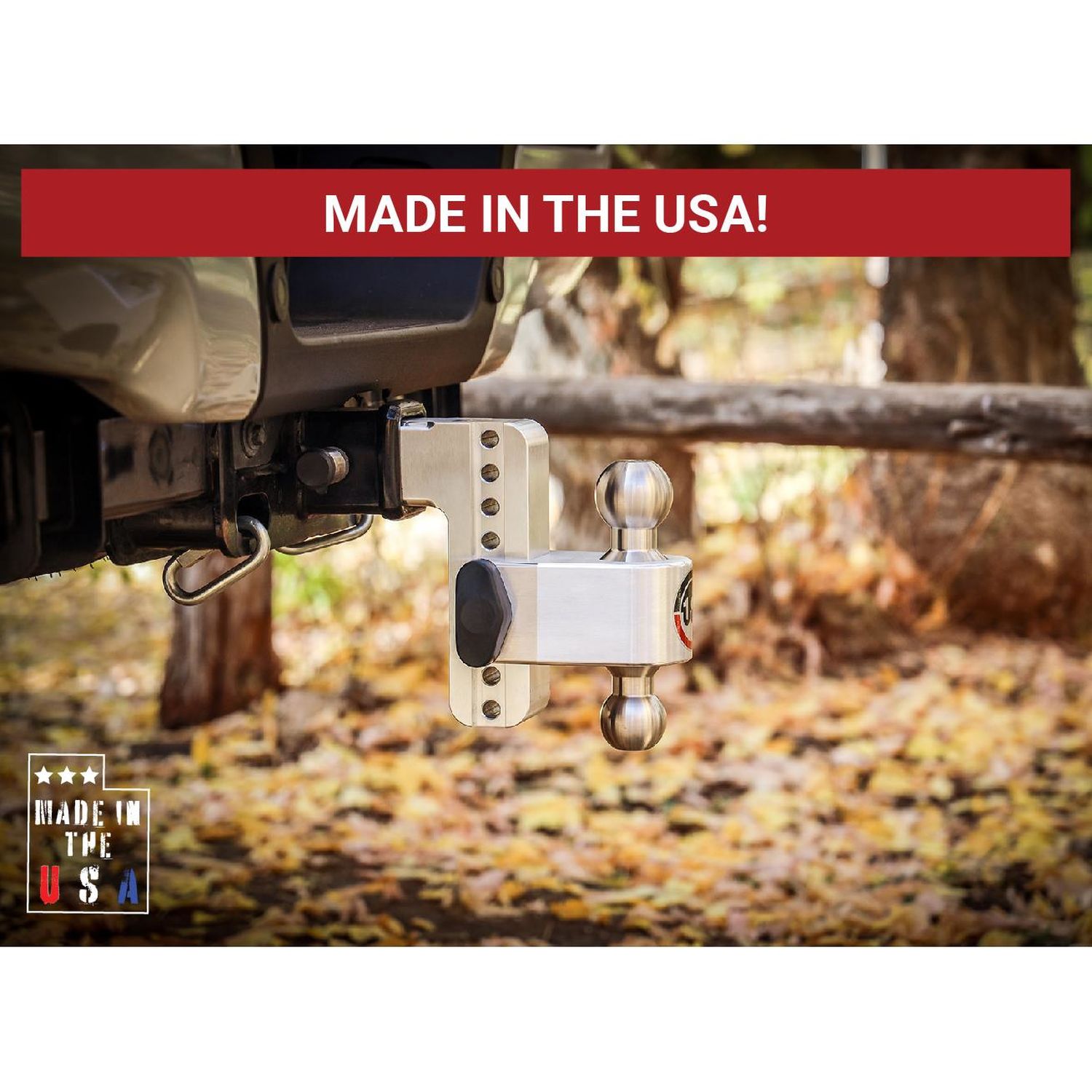 Weigh Safe 8in Drop Hitch 180 Degrees Turnover Ball Mount