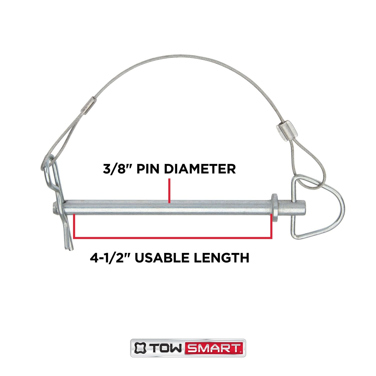 TowSmart 3/8in x 4 3/4in Clevis Pin
