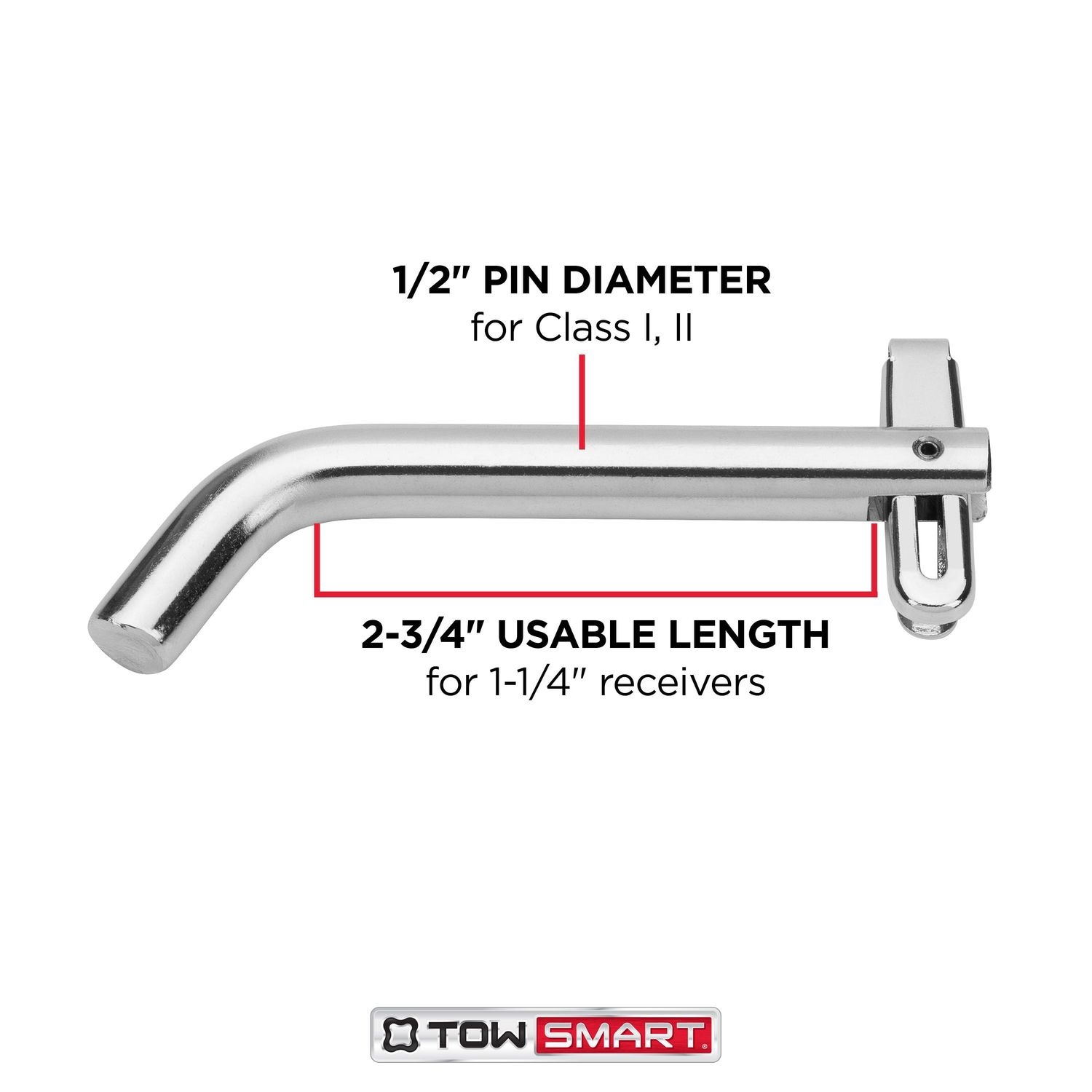 TowSmart 1/2in Anti Theft Pin Lock
