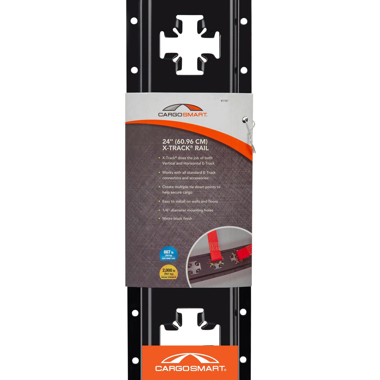 CargoSmart 24in Black X Trail Rail