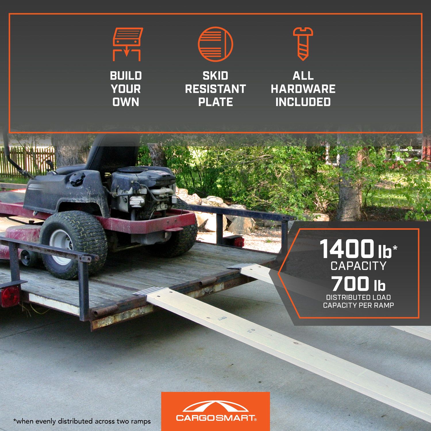 CargoSmart 12in Plate Aluminum Ramp