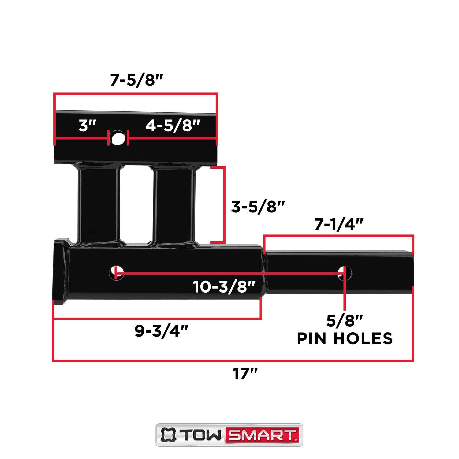 TowSmart Dual Hitch Extension