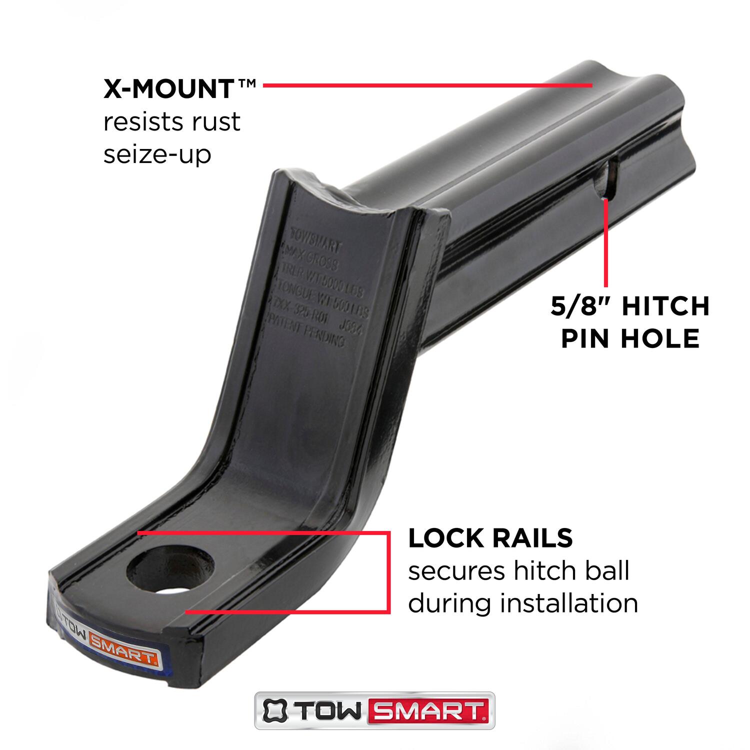 TowSmart X-Mount 3 1/4in Hitch Ball and Mount