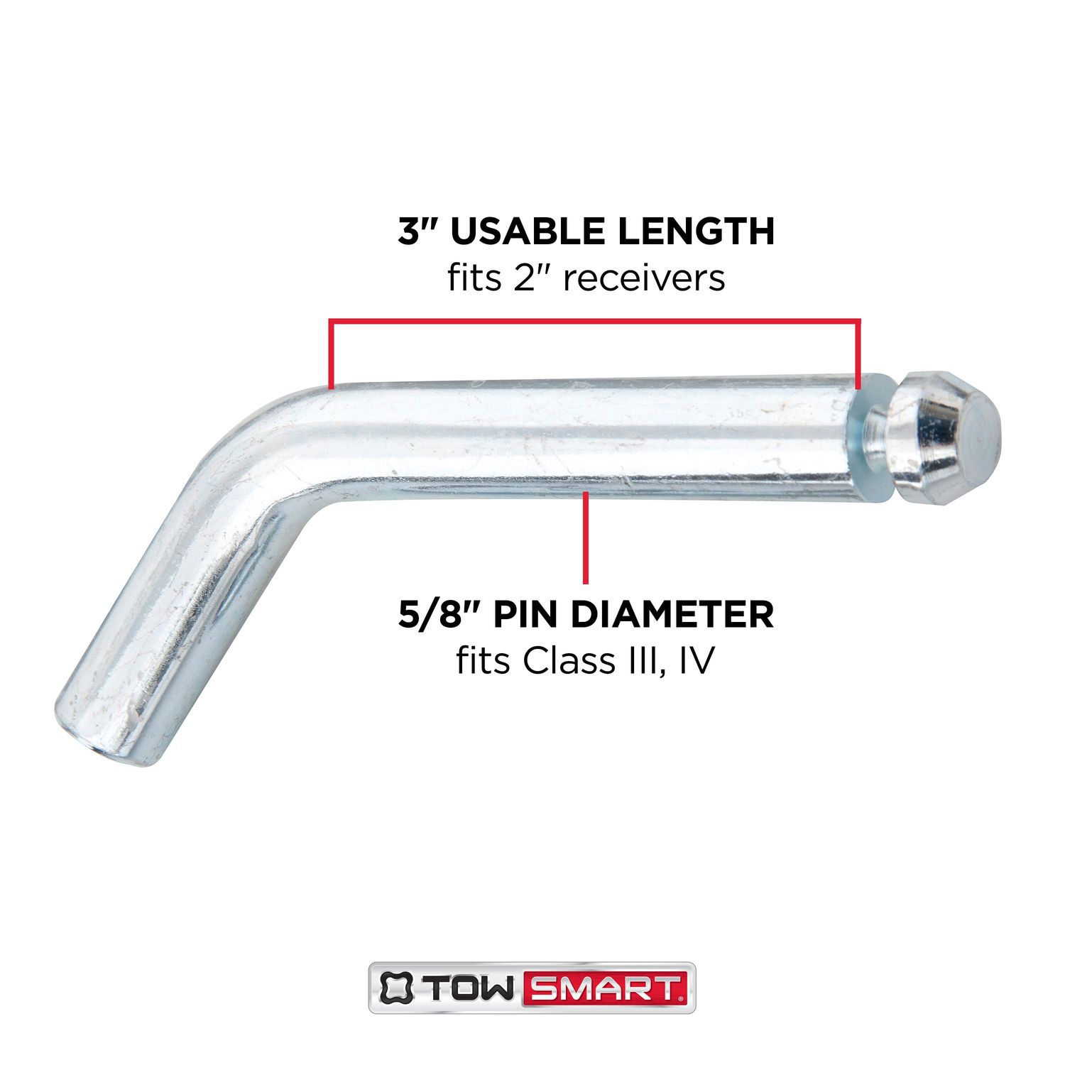 TowSmart 5/8in Standard Bent Pin