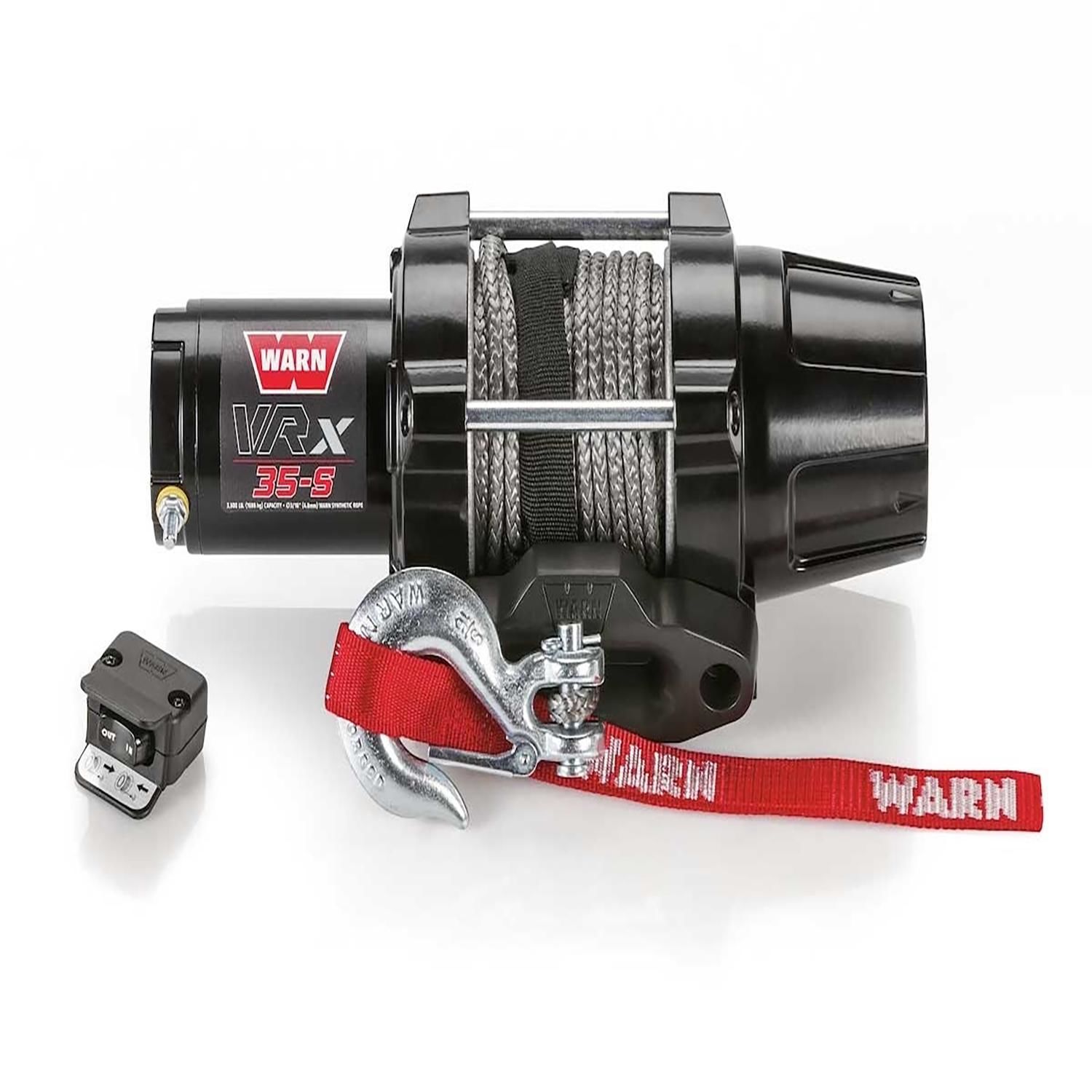 Warn 3,500lbs 50ft x 3/16ft 12 Volt Vehicle Mount Line At-Side by Sides ...
