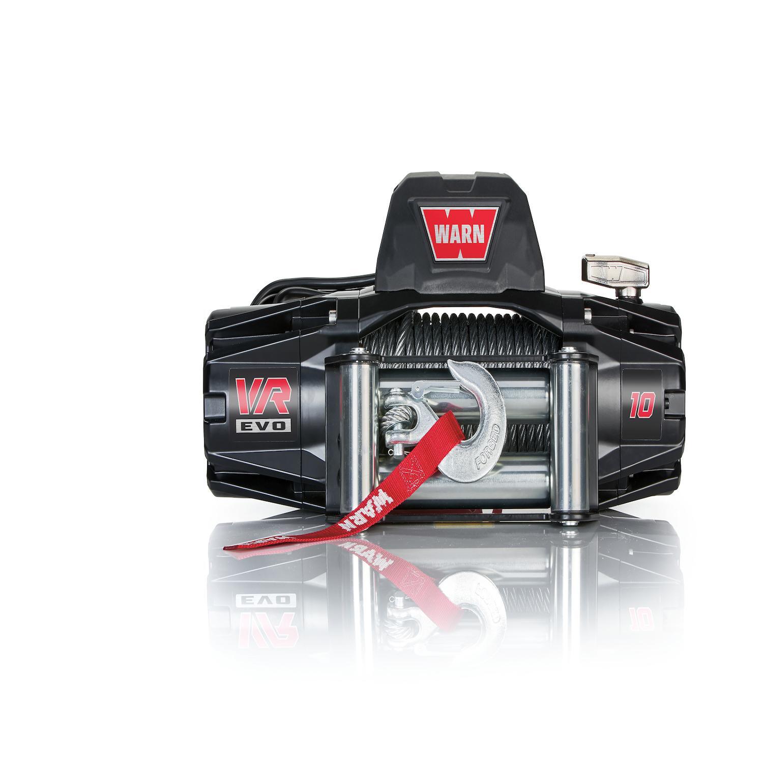 Warn 10,000lbs Line Pull, 94ft Wire Rope 12 Volt Vehicle Mount Vehicle ...