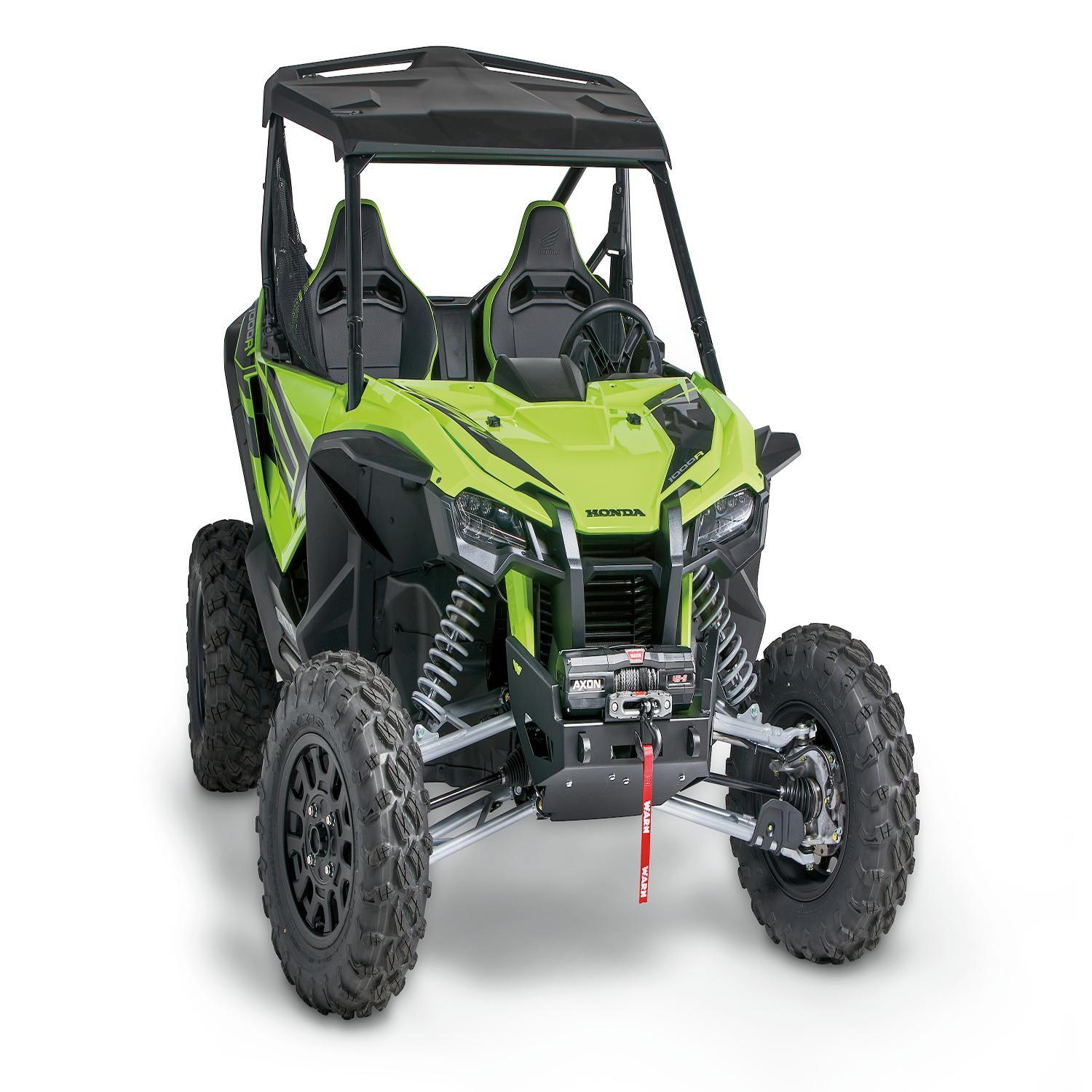 Warn Black Textured Steel, Design, Direct-Fit and Integrated Winch Mount