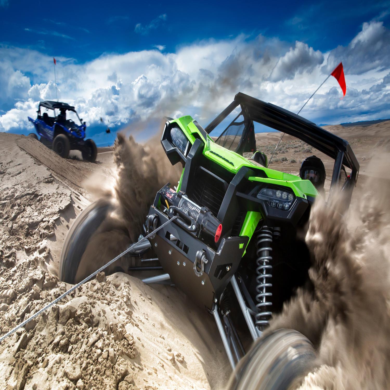 Warn Black Textured Steel, Design, Direct-Fit and Integrated Winch Mount