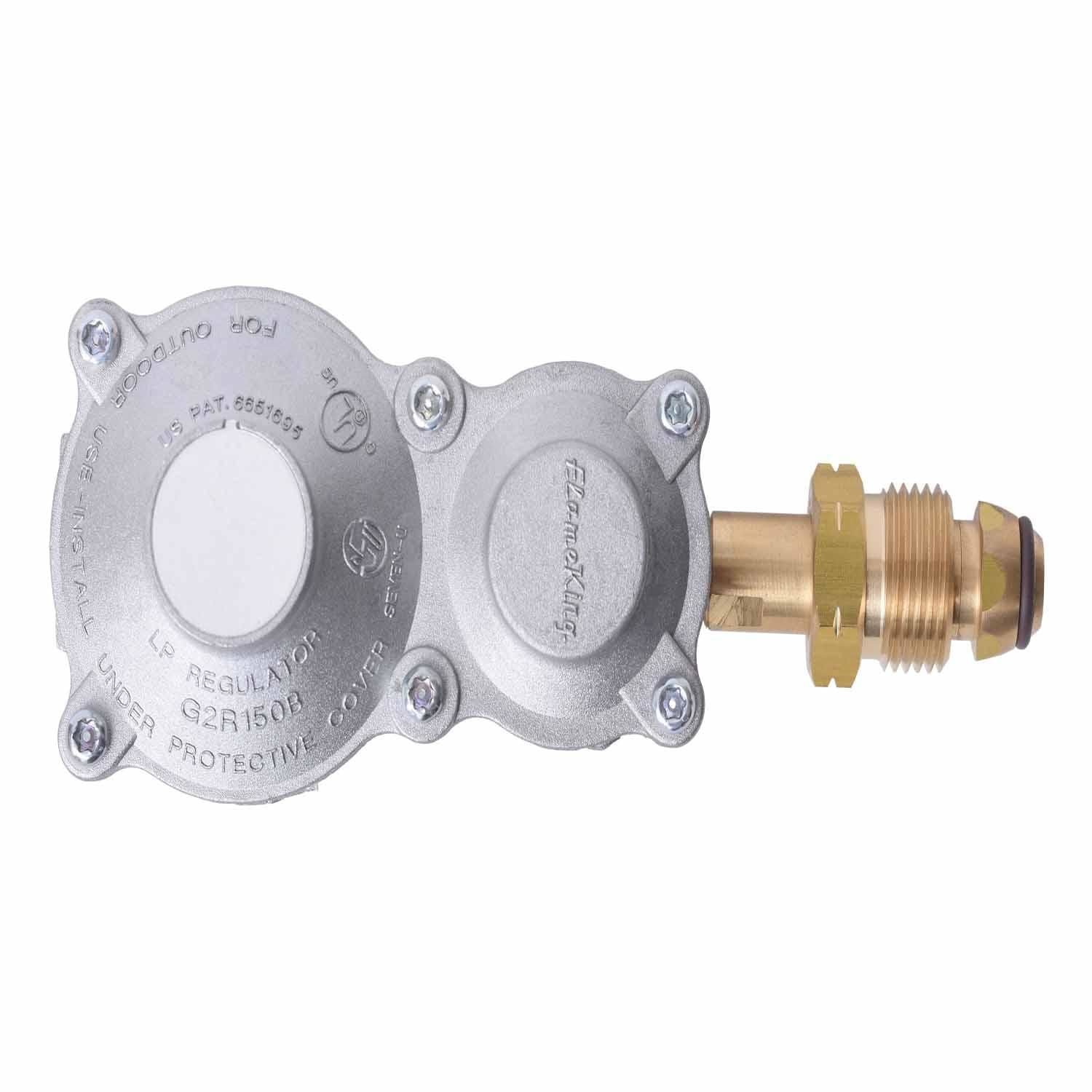 FLAME KING 2 Stage Propane Gas Regulator with POL