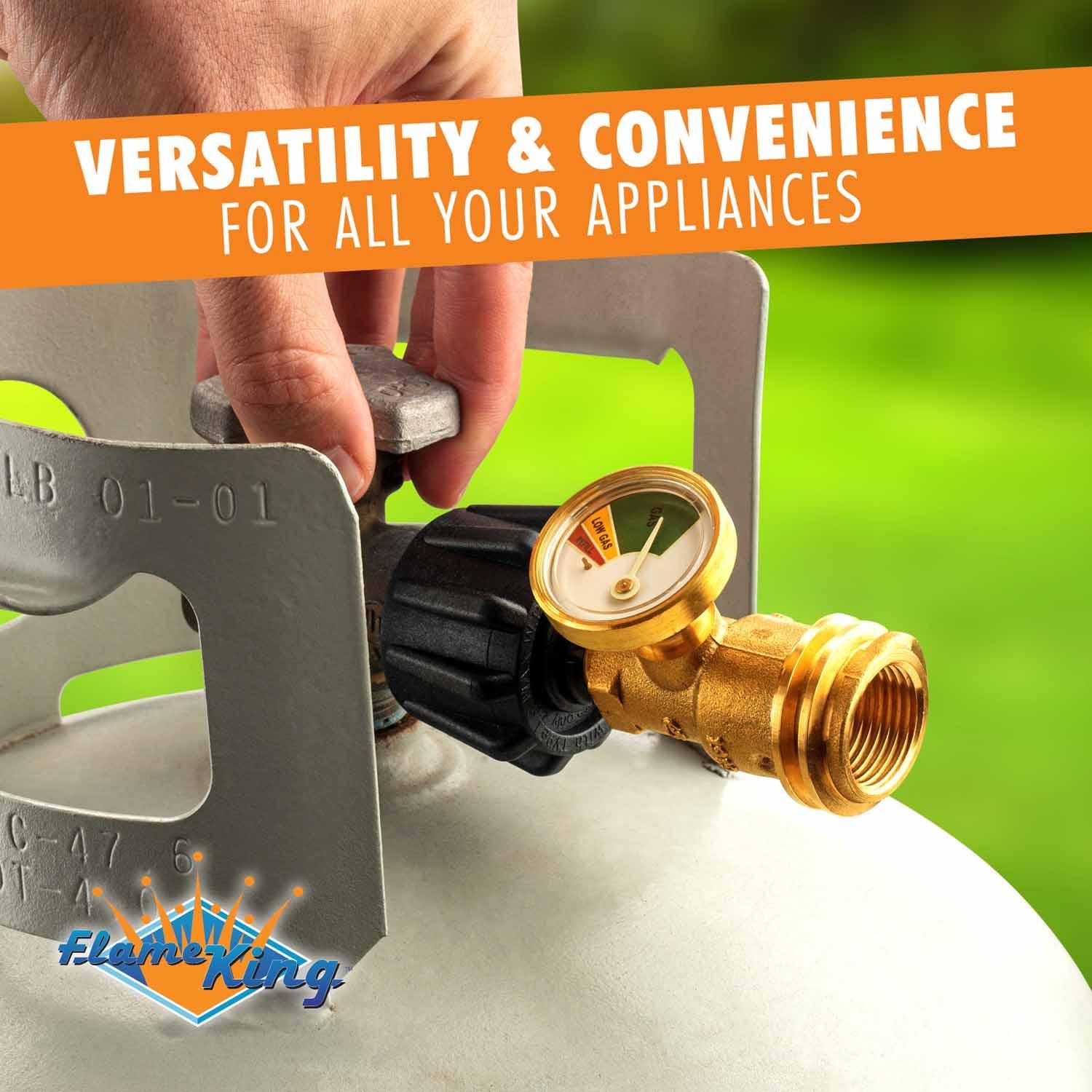 FLAME KING Propane Gas Level Indicator Gauge for Tank Cylinder