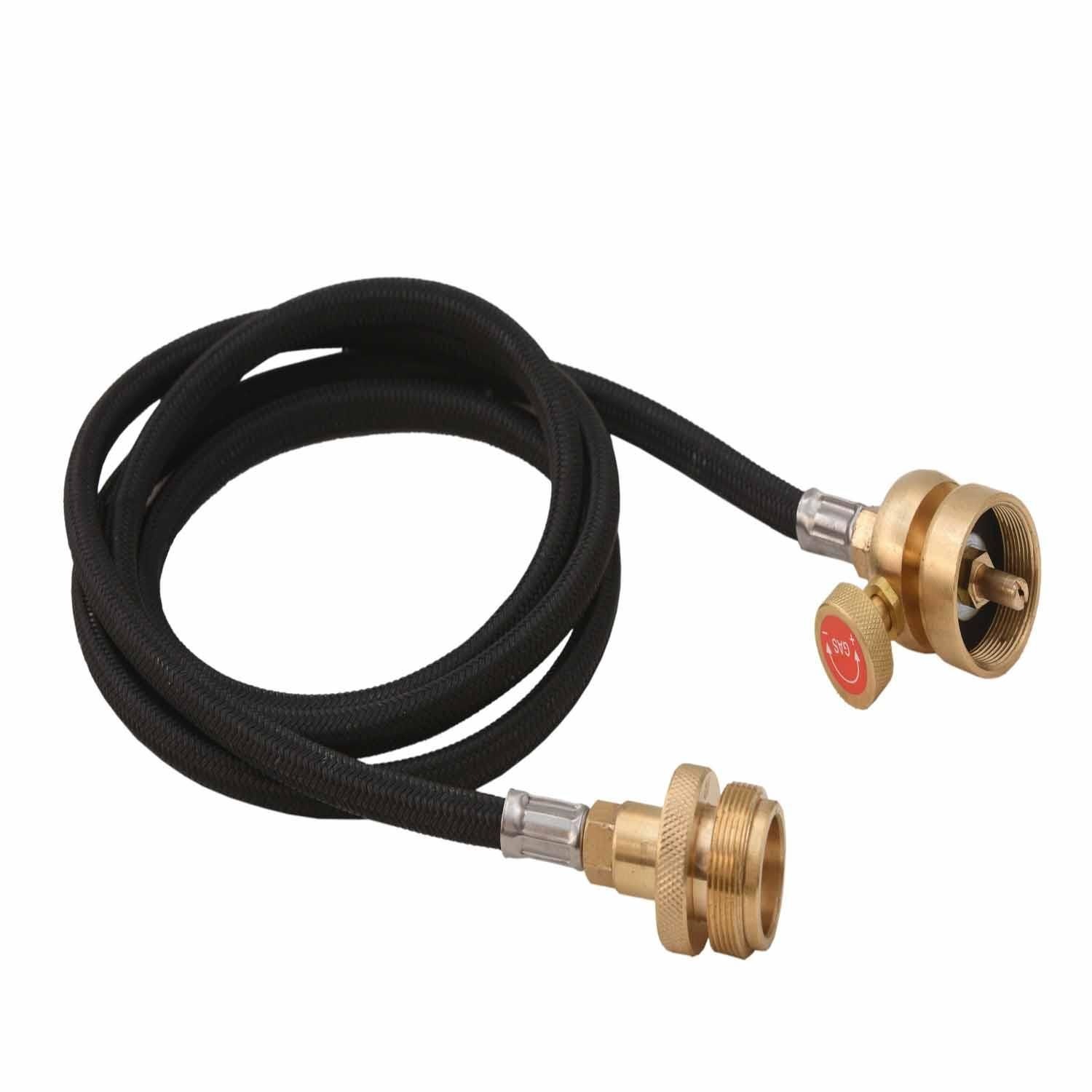 FLAME KING 5ft Flexible Extension Hose for 1lb Propane Tank Cylinder
