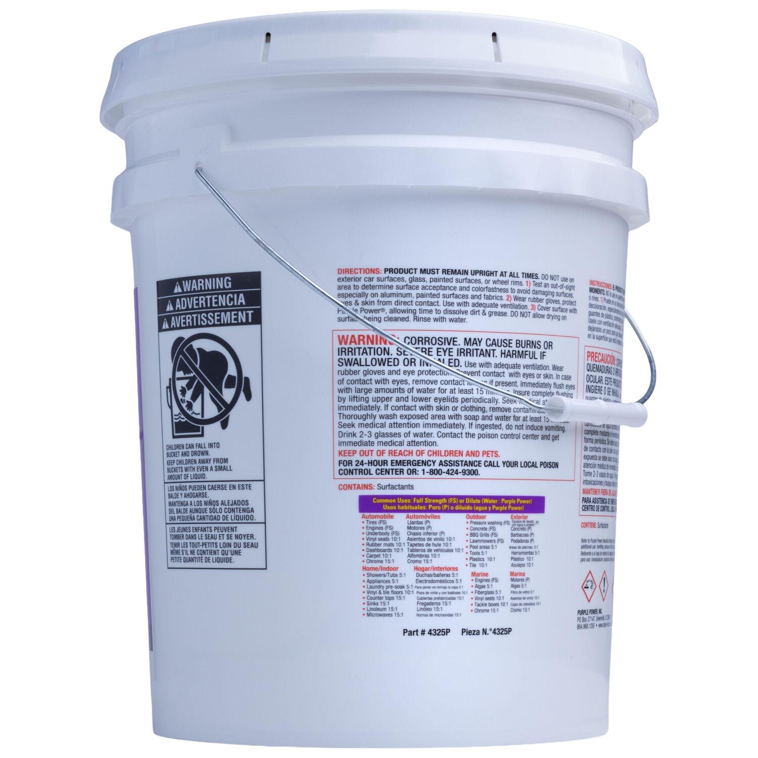 Limpiador y Desengrasante en Aerosol Purple Power de 5 Galones