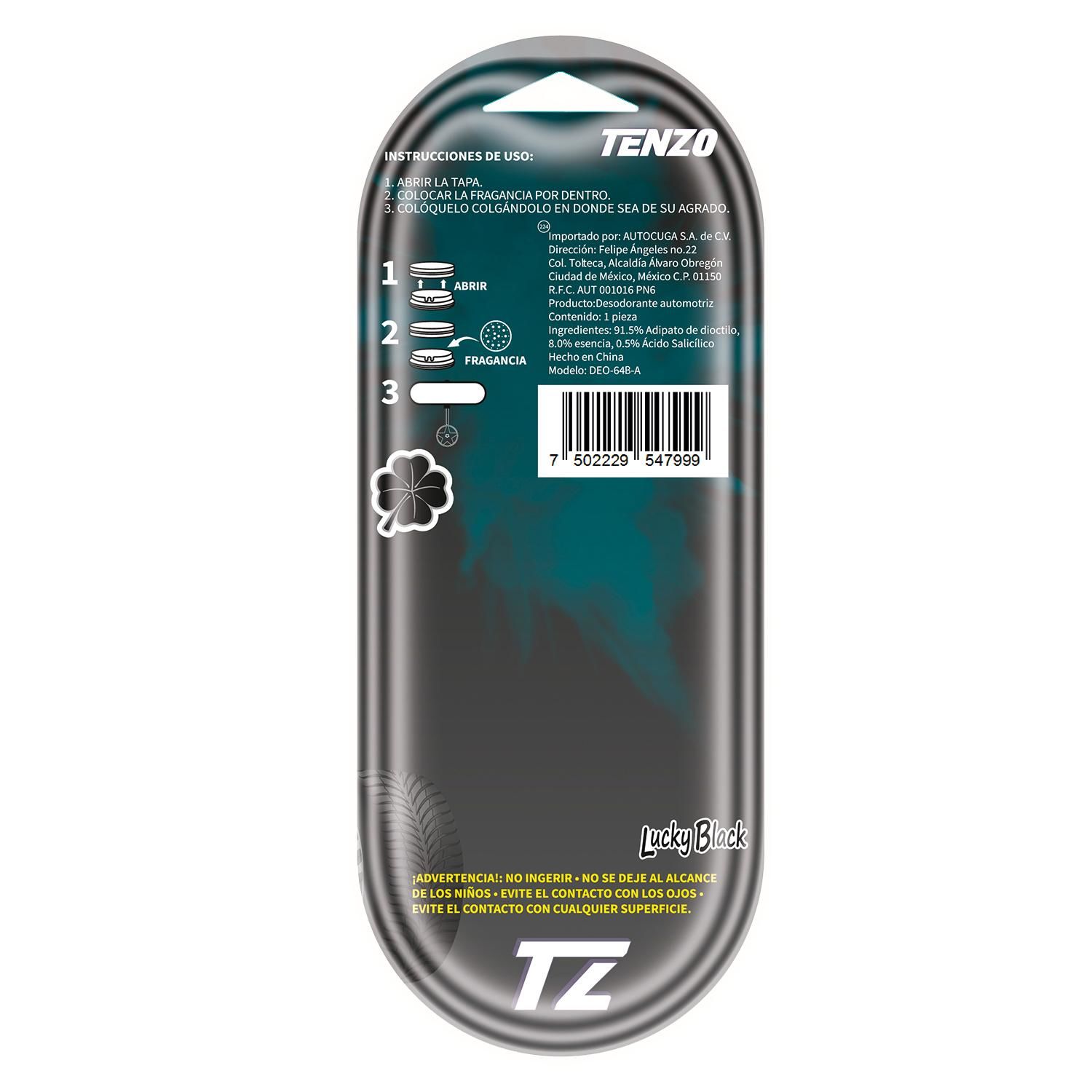 Aromatizante Tenzo Lucky Black