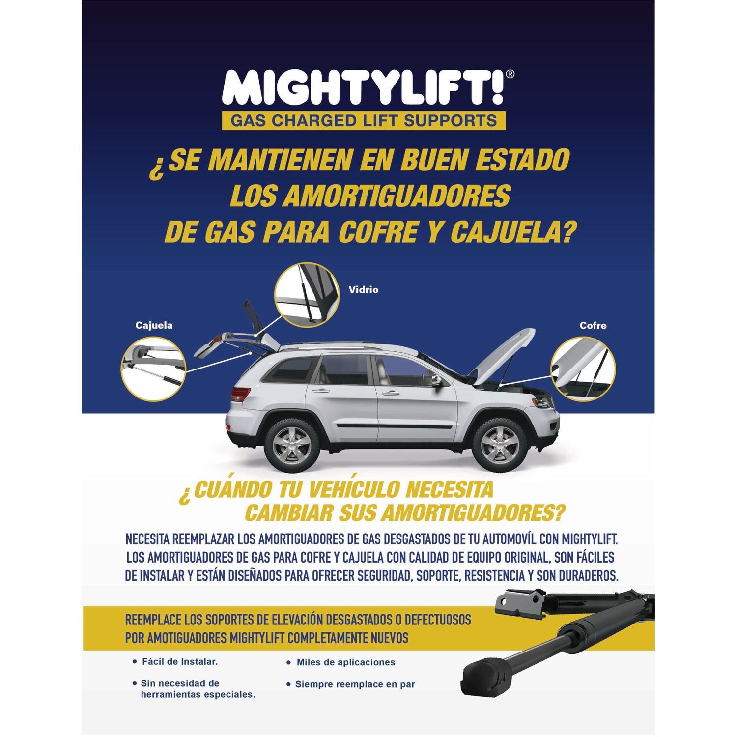 Amortiguador de Elevacion Mighty Lift D95735