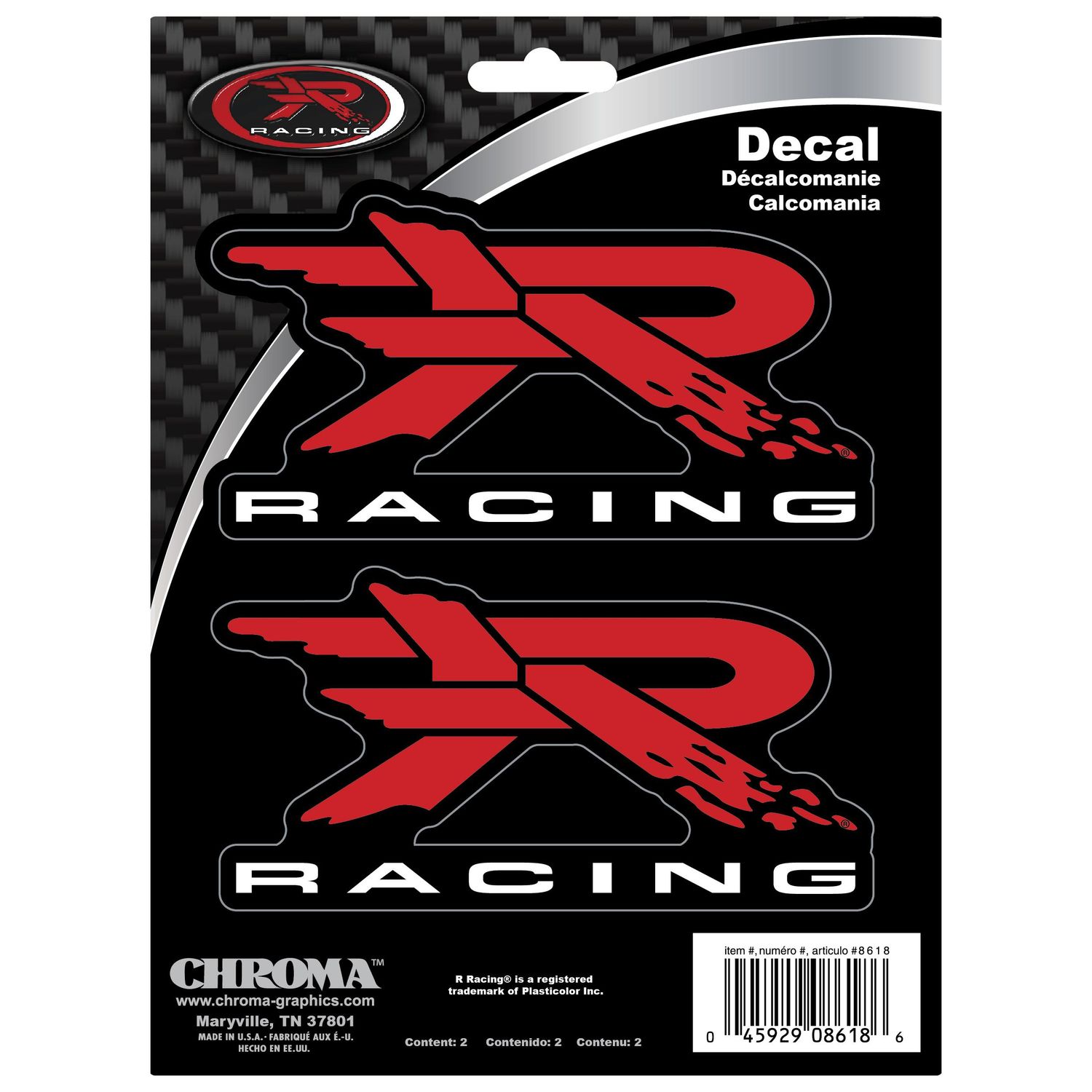 Chroma Calcomania Racing Roja