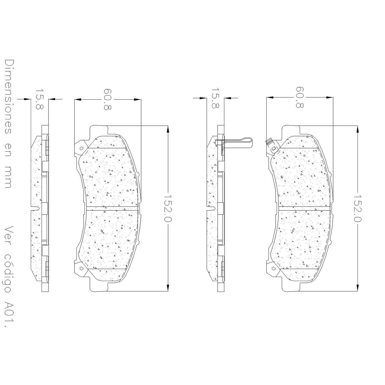 Balatas de Ceramica Duralast Gold DG1677