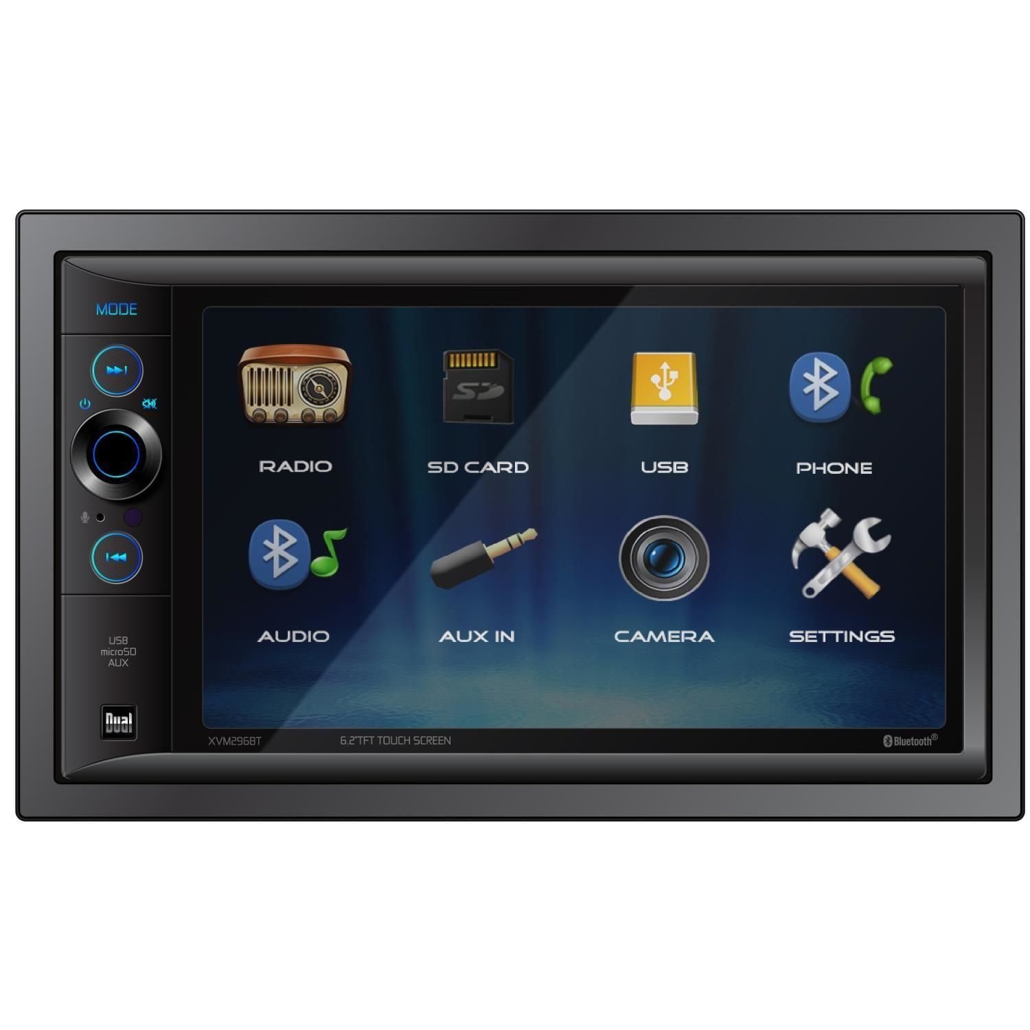 Estereo Bluetooth Dual Electronics con Pantalla Tactil de 6.2 pulgadas