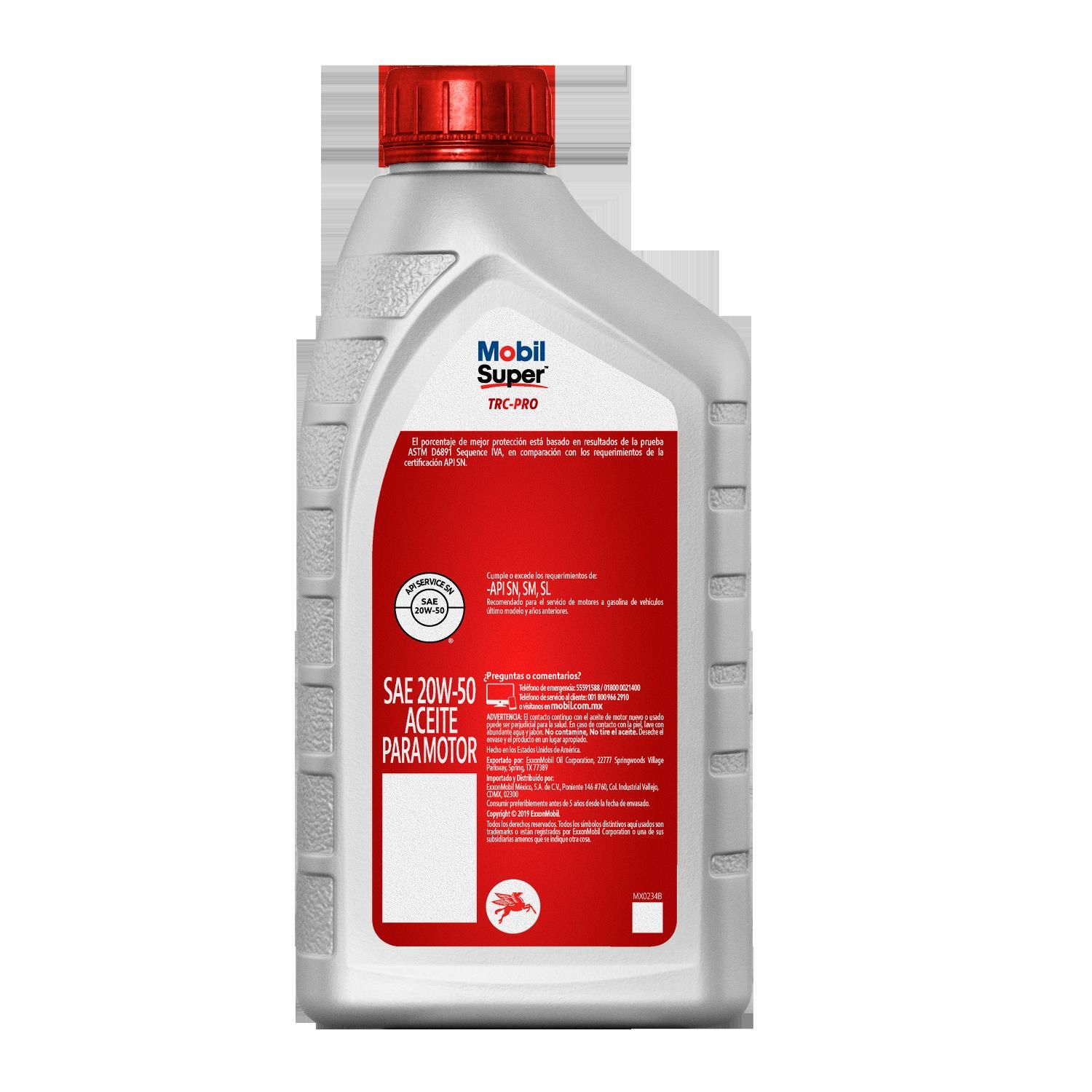 Mobil Multigrado 20W-50 Aceite de Motor 1 Cuarto