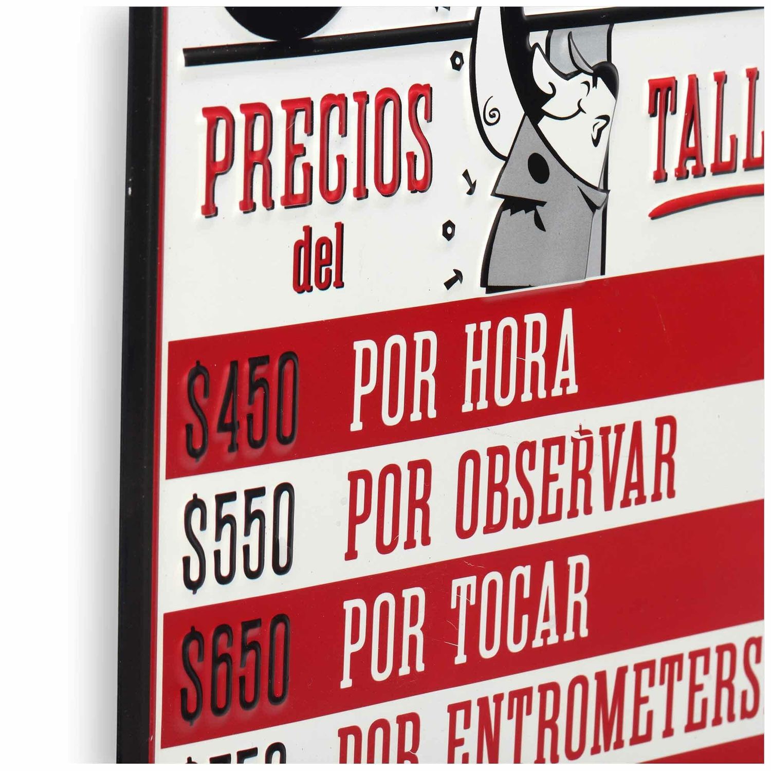 Letrero Precios de Taller Open Road Brands