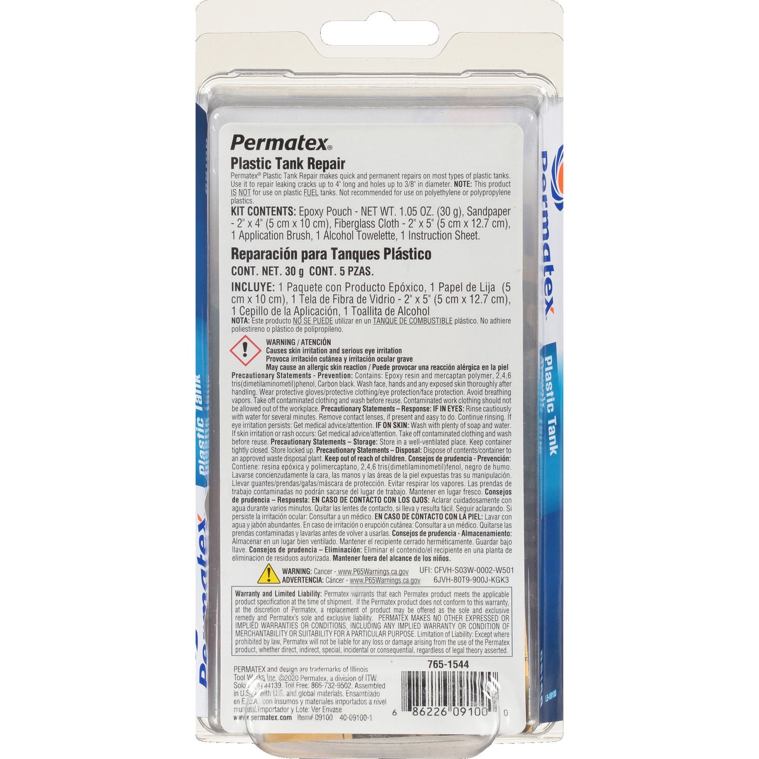 Permatex Kit de Reparacion de Tanque de Plastico