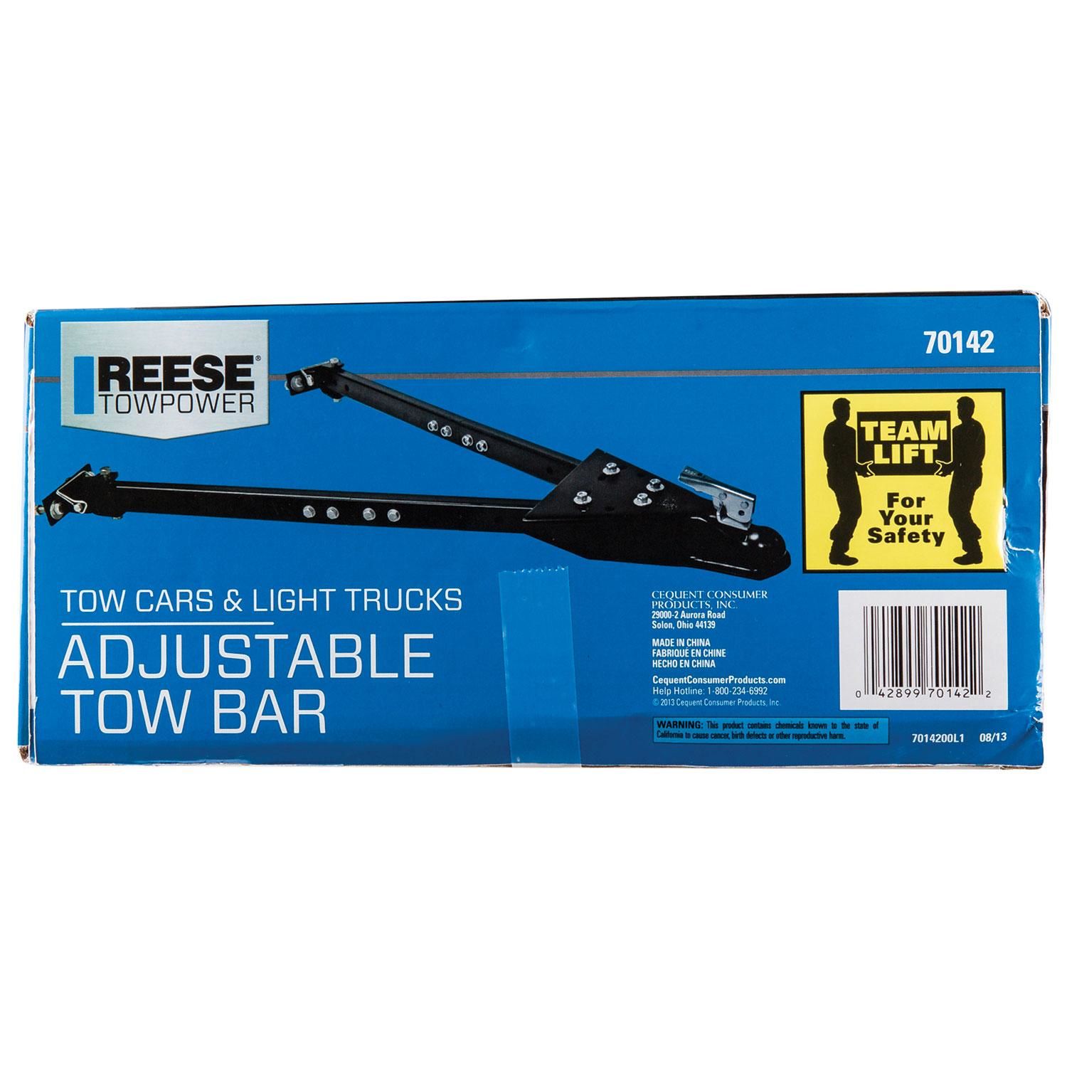 Barra de Remolque Ajustable REESE de Largo de 11 1/4 pulgadas