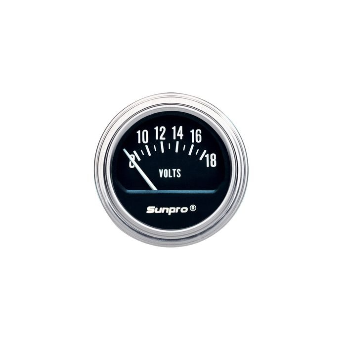 Sunpro Black Electrical Voltmeter Gauge