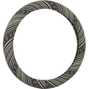 Bell Automotive Black and White Blanket Steering Wheel Cover