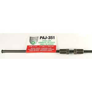 AGS Poly Armour 3/8in x 51in PVF Steel Brake Line