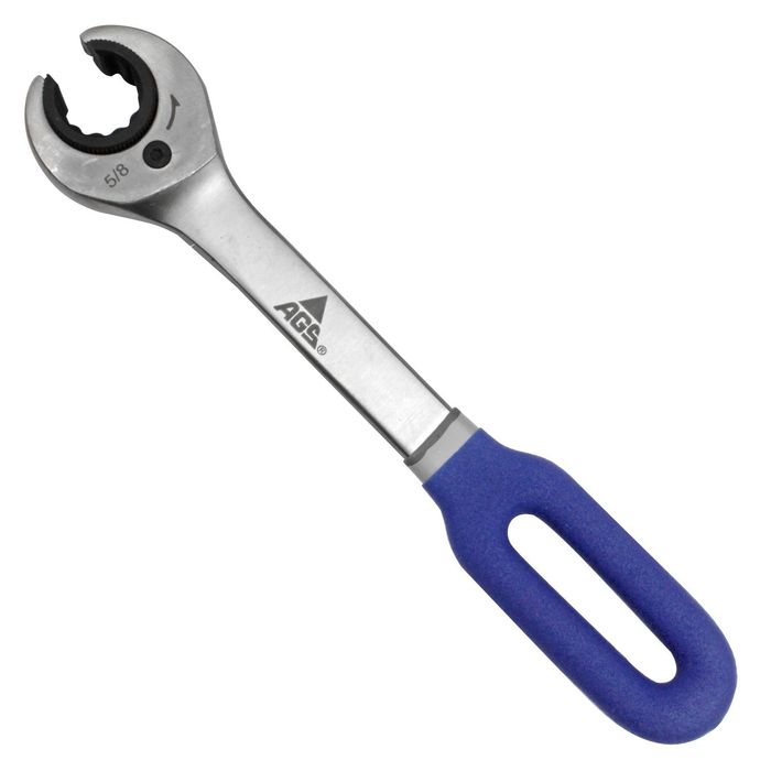 AGS 5/8in Ratcheting Line Wrench
