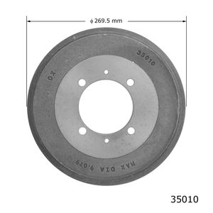 Duralast Brake Drum 35010