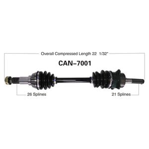 TrakMotive CV Axle Assembly CAN-7001
