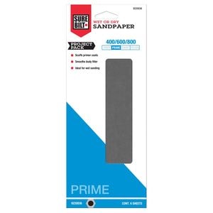 SureBilt 3-2/3in x 9in Waterproof 1/3 Sanding Sheets 400-600-800 Grits ...