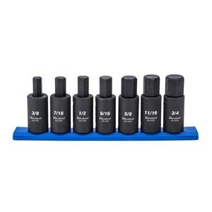 Duralast SAE Impact Hex Bit Socket Set 7 Piece