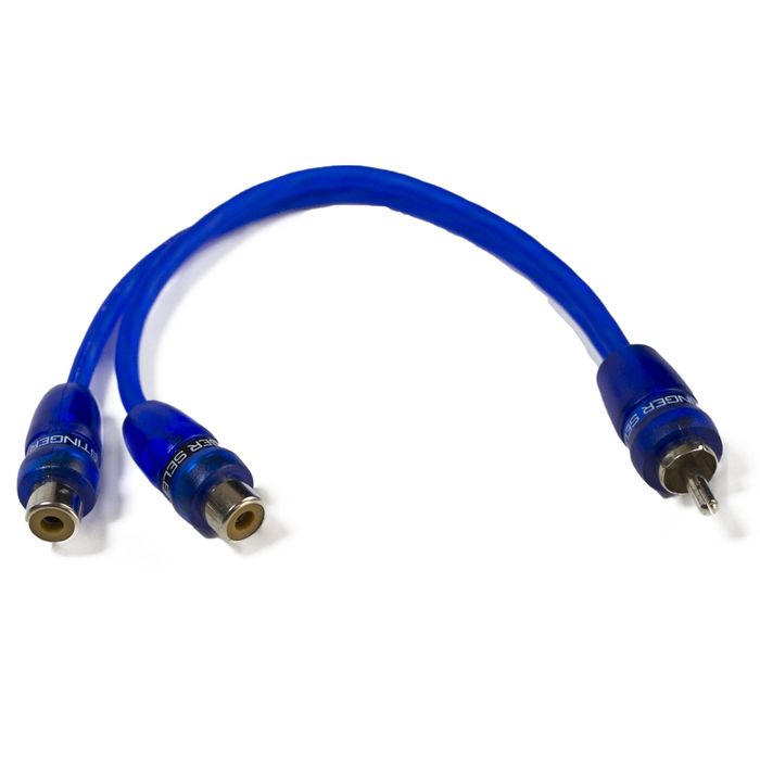 Stinger Female to 1 Male RCA y Adapter 2 Piece