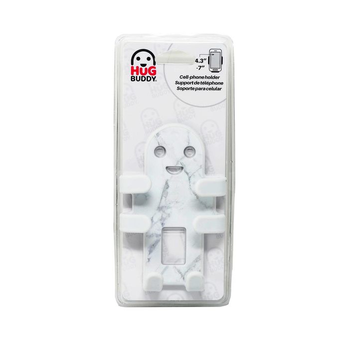 Alpena Hug Buddy Marble White Universal Cell Phone Holder