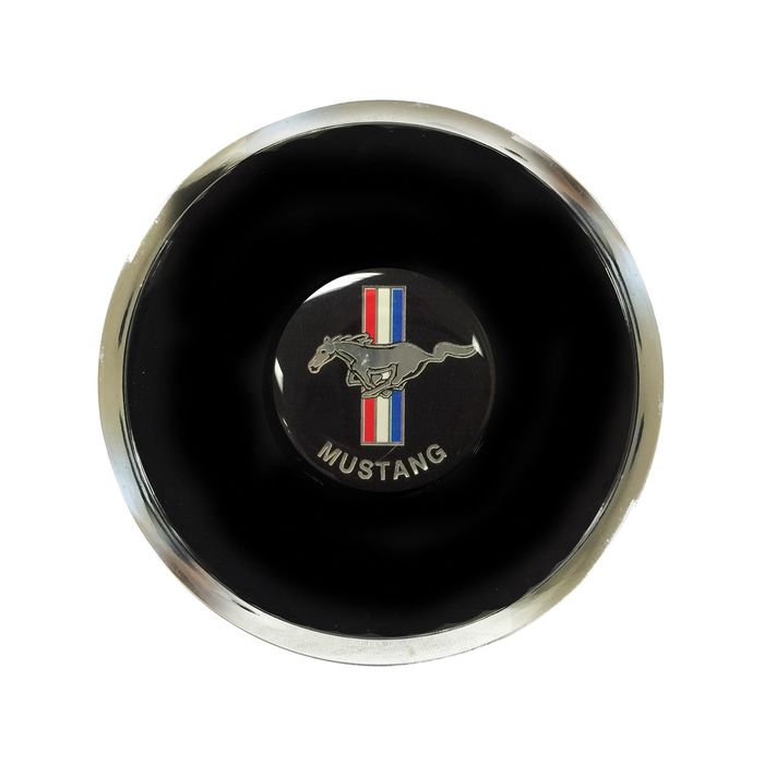 Auto Pro USA S6 Deluxe Horn Button With Ford Mustang Running Pony Emblem