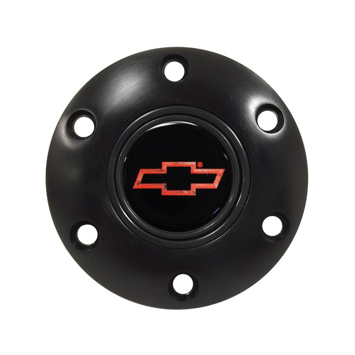 Auto Pro USA Red 2 3/4in Chevy Bow Tie Gel Emblem with Black Aluminum ...