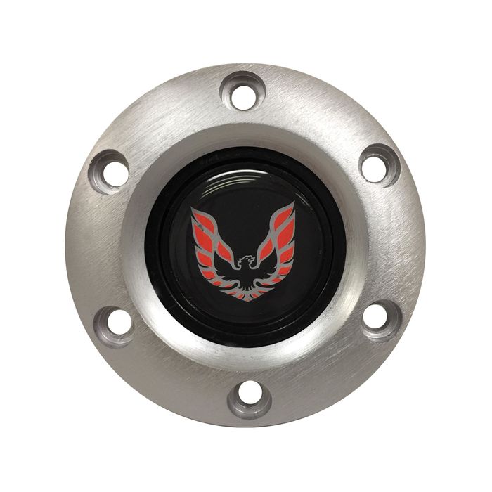 Auto Pro USA Red 2 3/4in Pontiac Firebird Gel Emblem with Aluminum Trim ...