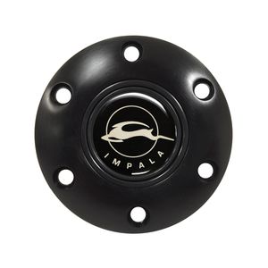 Auto Pro USA Black 2 3/4in Impala Gel Emblem with Aluminum Trim Ring ...